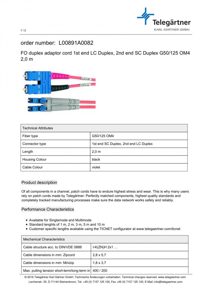 Product documentation image, page 1