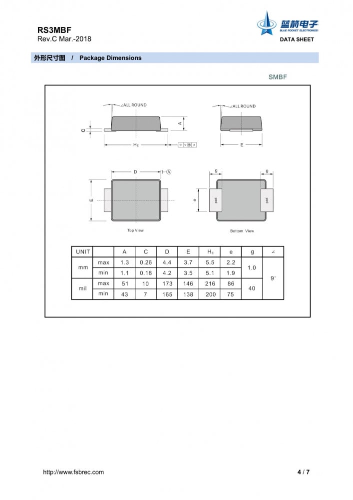 RS3MBF datasheet page 4