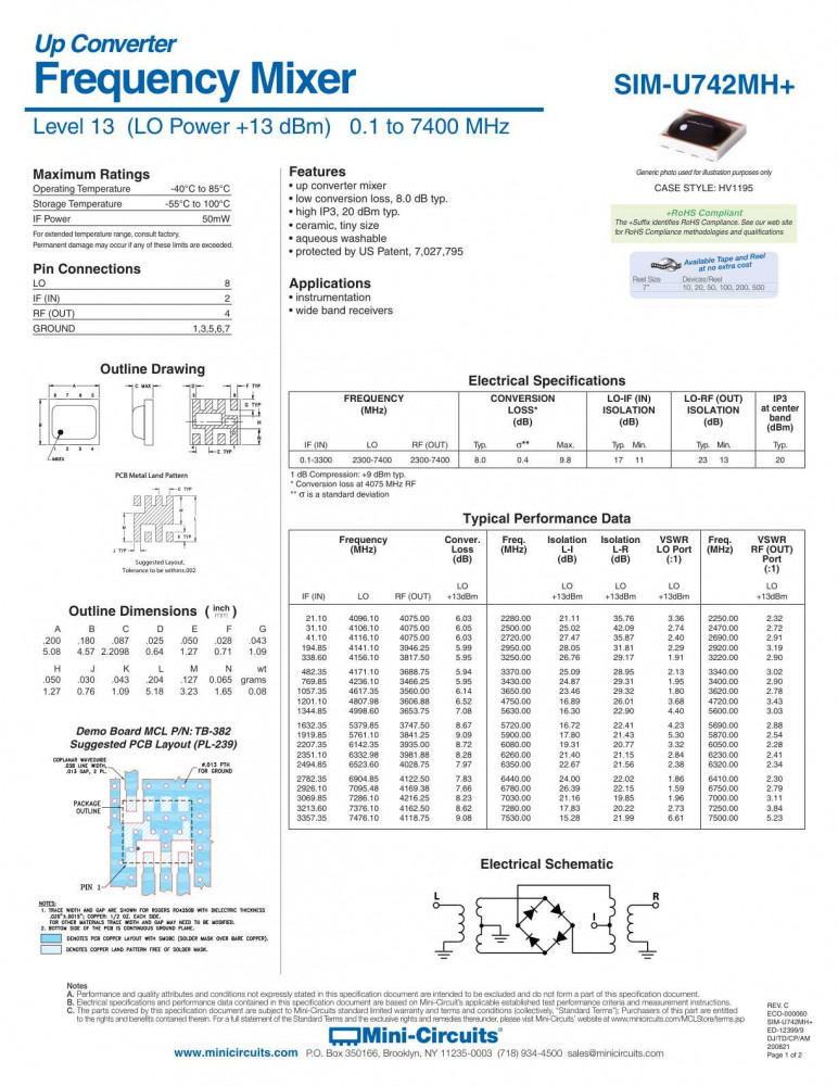 SIM-U742MH+ technical document page 1