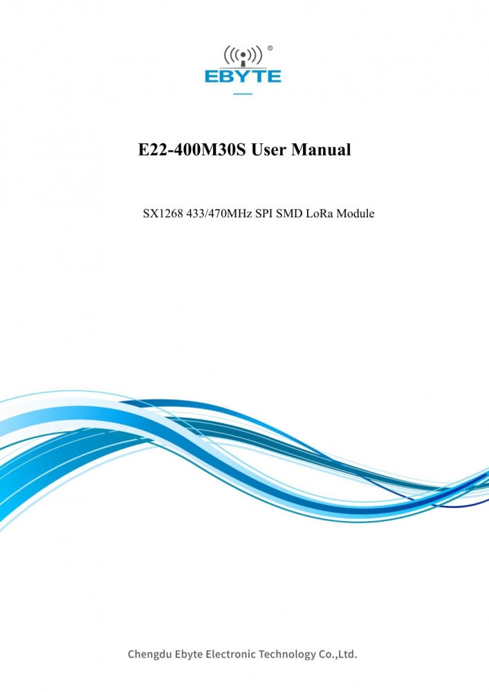 E22-400M22S technical document page 1