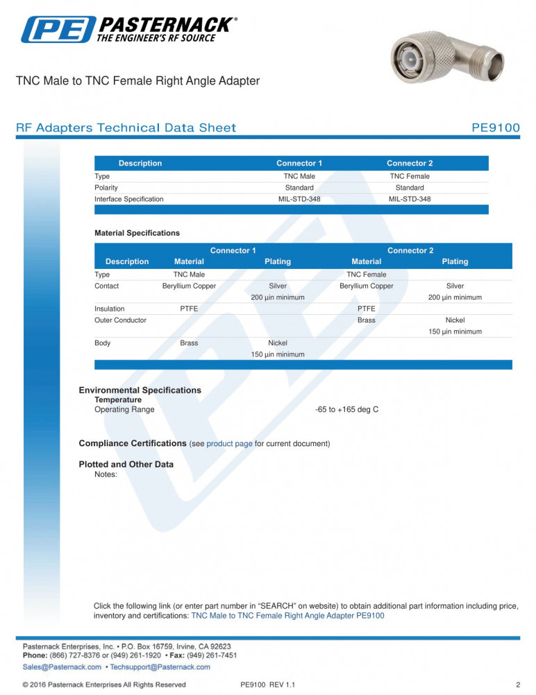 PE9100 technical document page 2