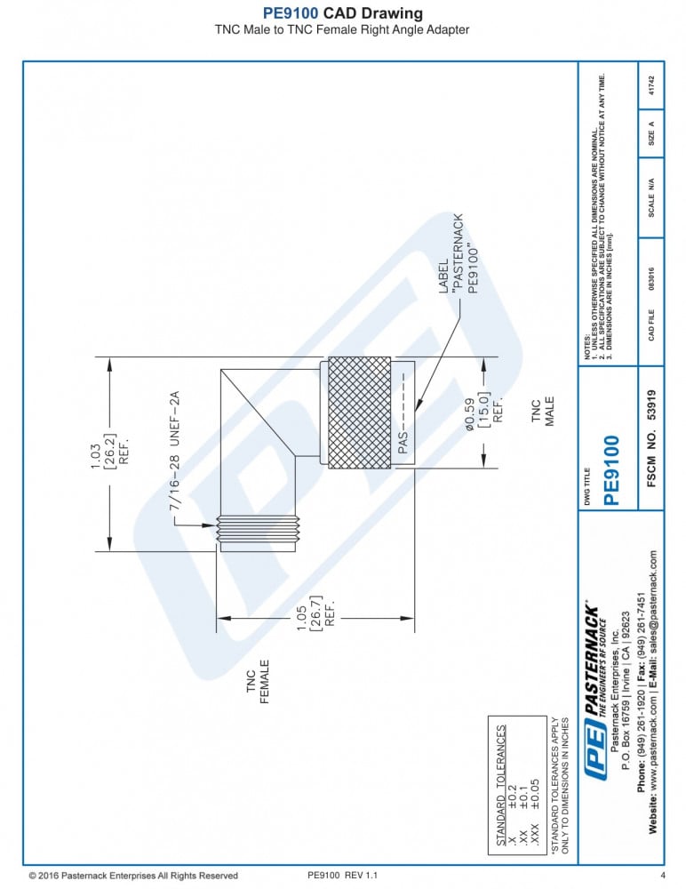 PE9100 technical document page 4