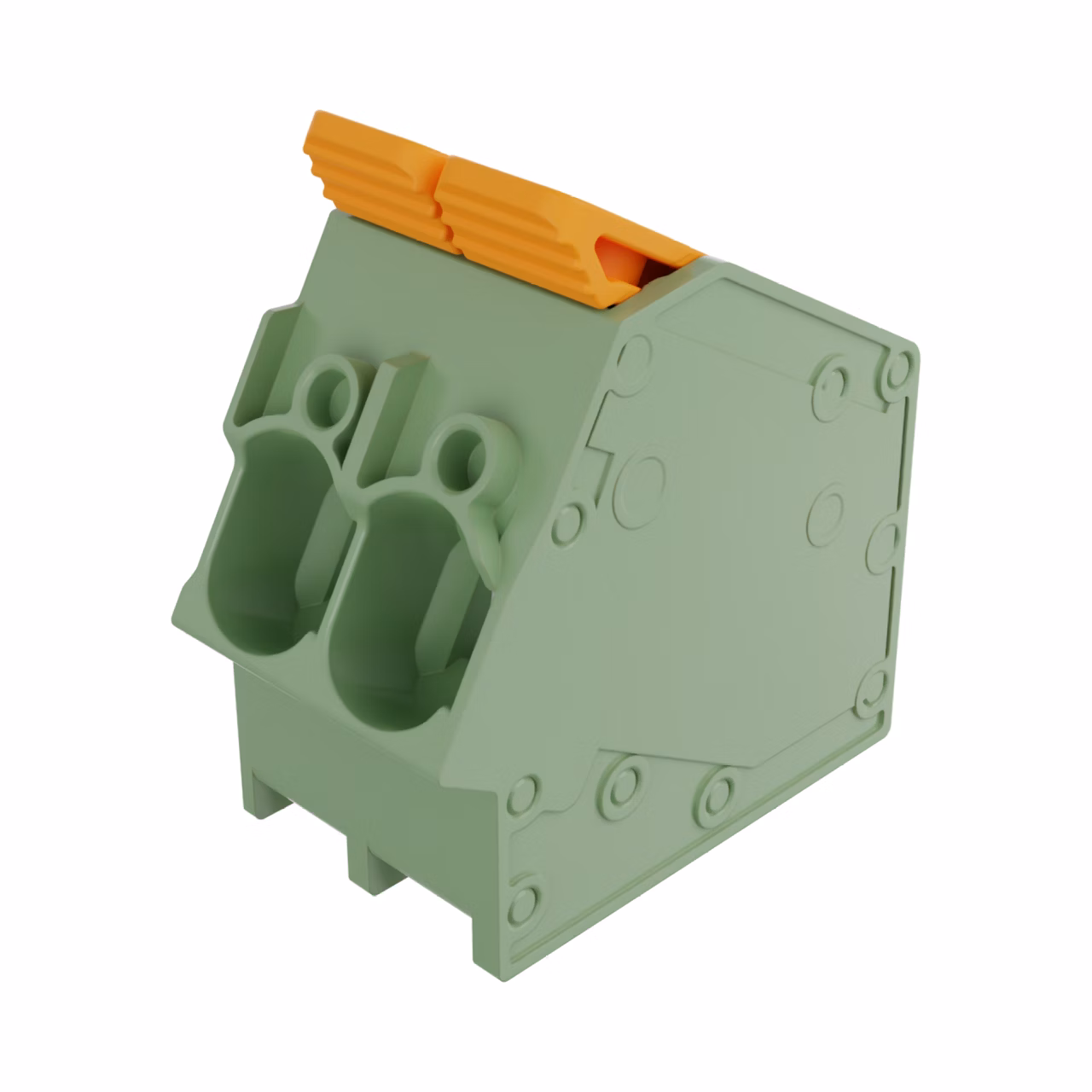 7.50mm Pitch Lever Activated Fixed Mount PCB Terminal Block, 35° Wire Entry, Bussed Terminals, 2 Circuits for sale