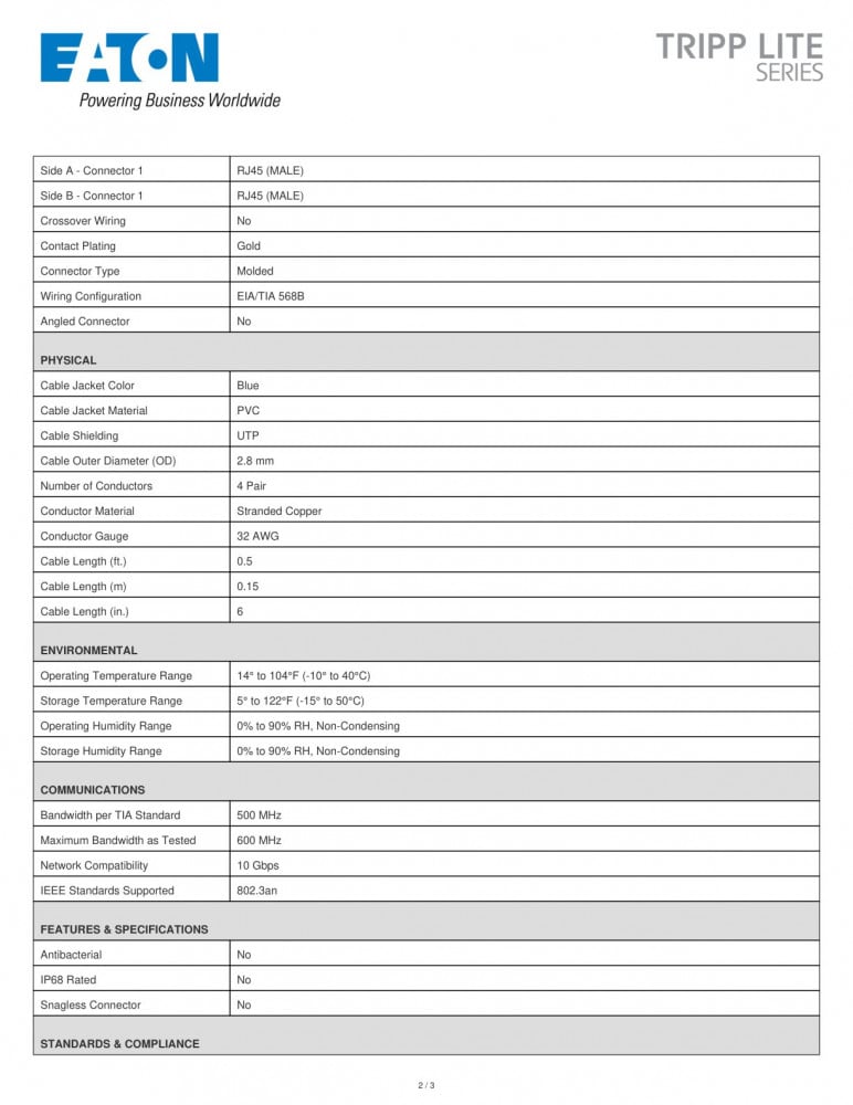 N261-UR6N-BL technical document page 2