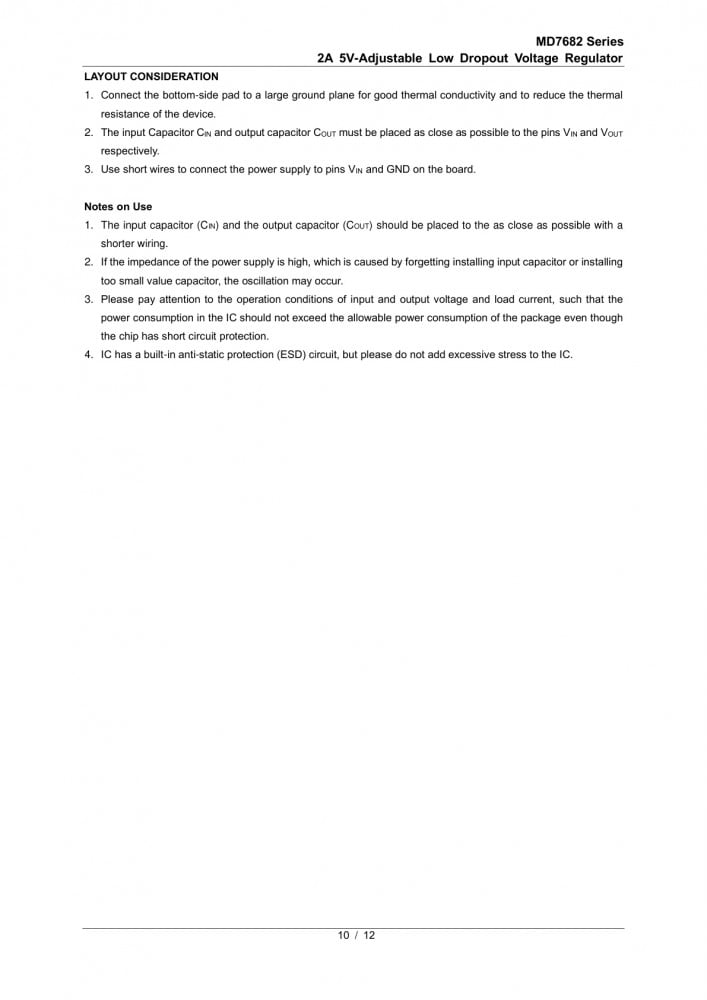 MD7682 datasheet page 10