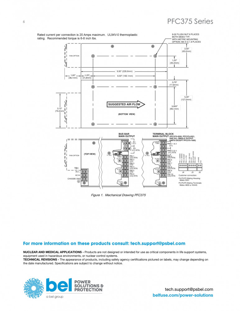 PFC375 datasheet page 6