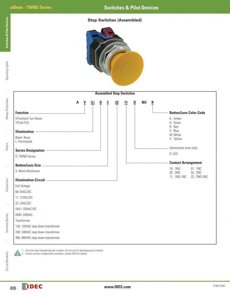 IDEC TWND datasheet page 6