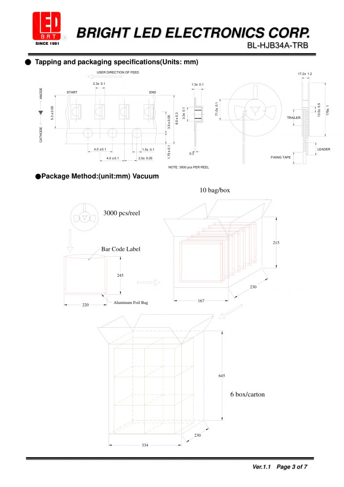 BL-HJB34A-TRB datasheet page 3