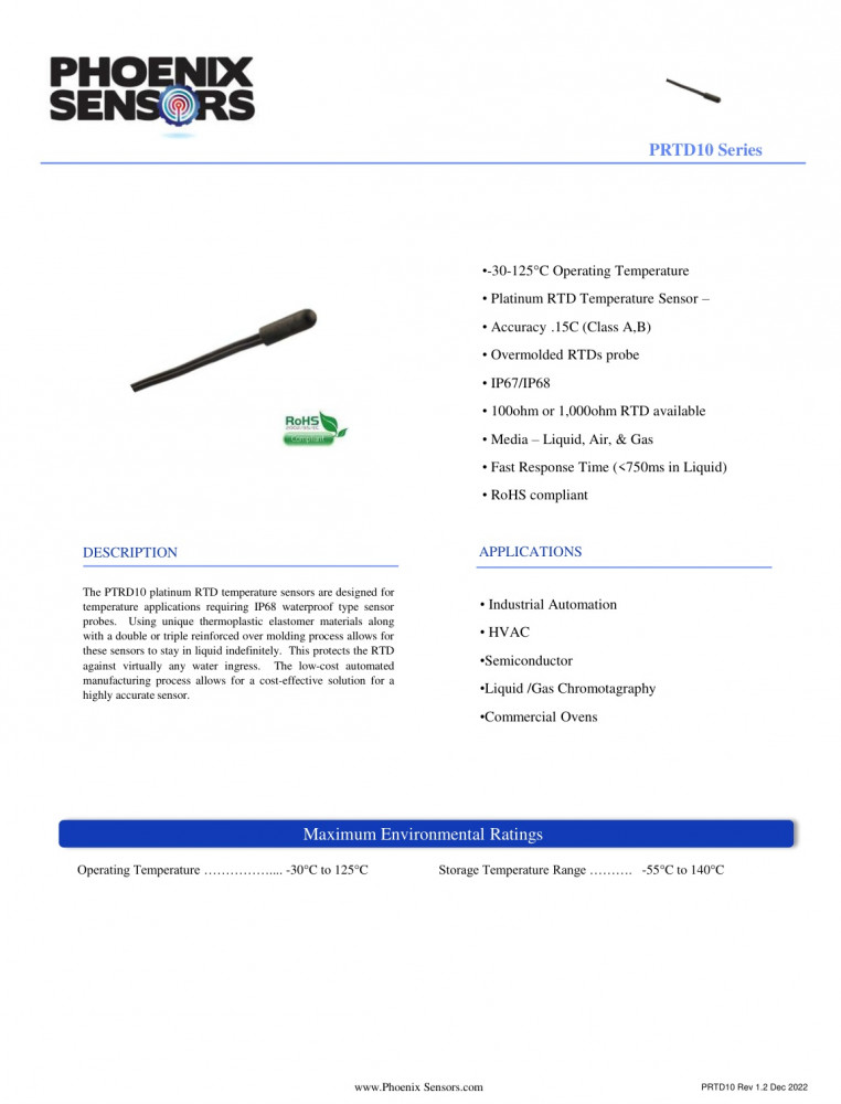 PRTD10 technical document page 1