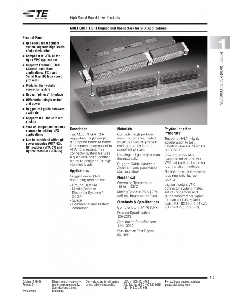 TE Connectivity catalog page 9