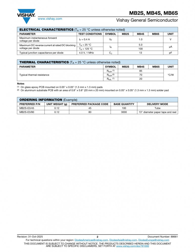 MB2S-E3/80 technical document page 2