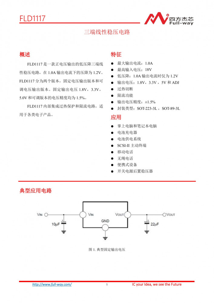 FLD1117 datasheet page 1