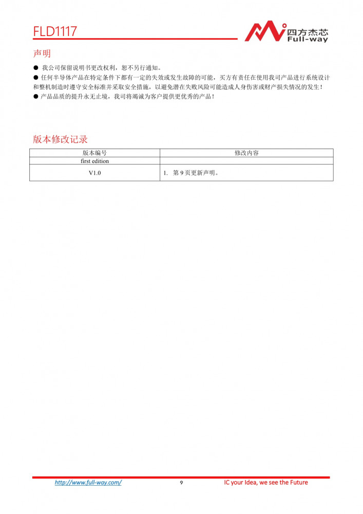FLD1117 datasheet page 9