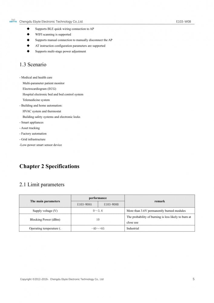 E103-W08A manual page 6