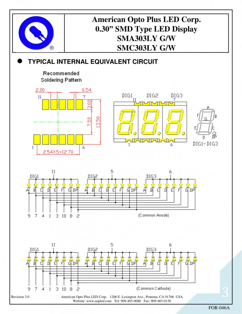 SMA303LY datasheet page 3