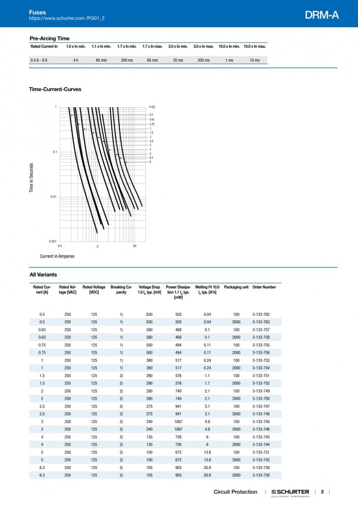 SCHURTER 3-133-742 technical document page 3