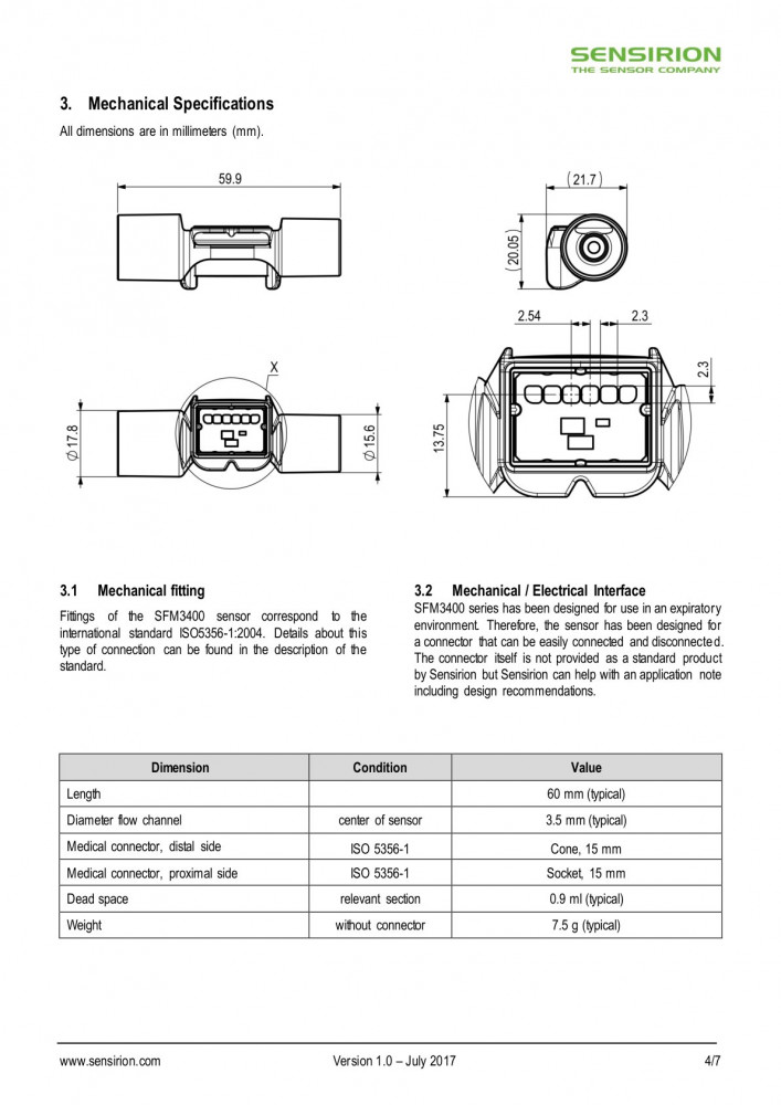 SFM3400 datasheet page 4