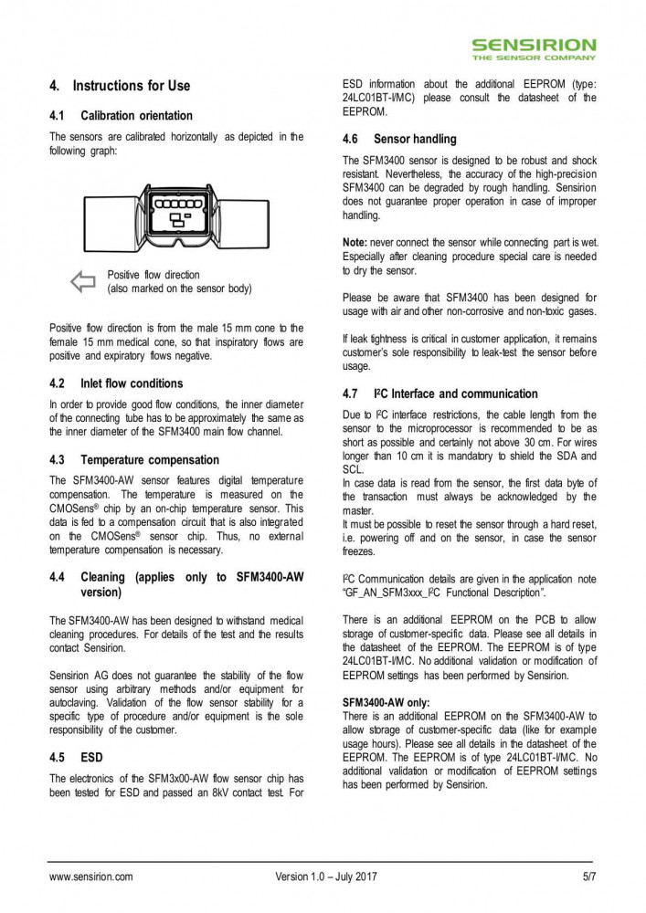 SFM3400 datasheet page 5
