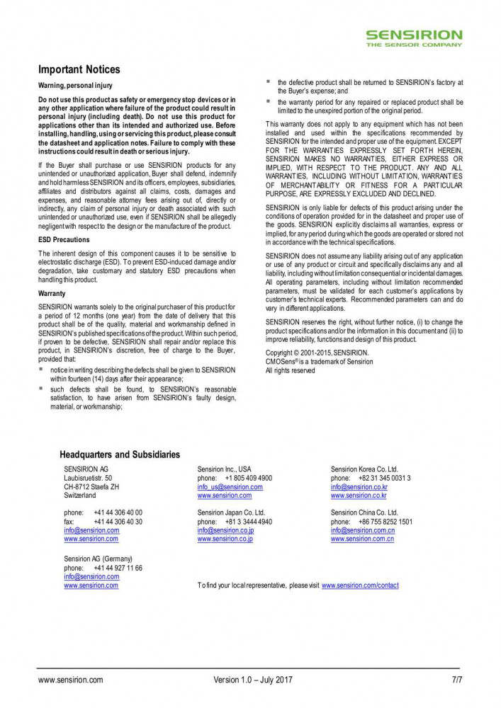 SFM3400 datasheet page 7