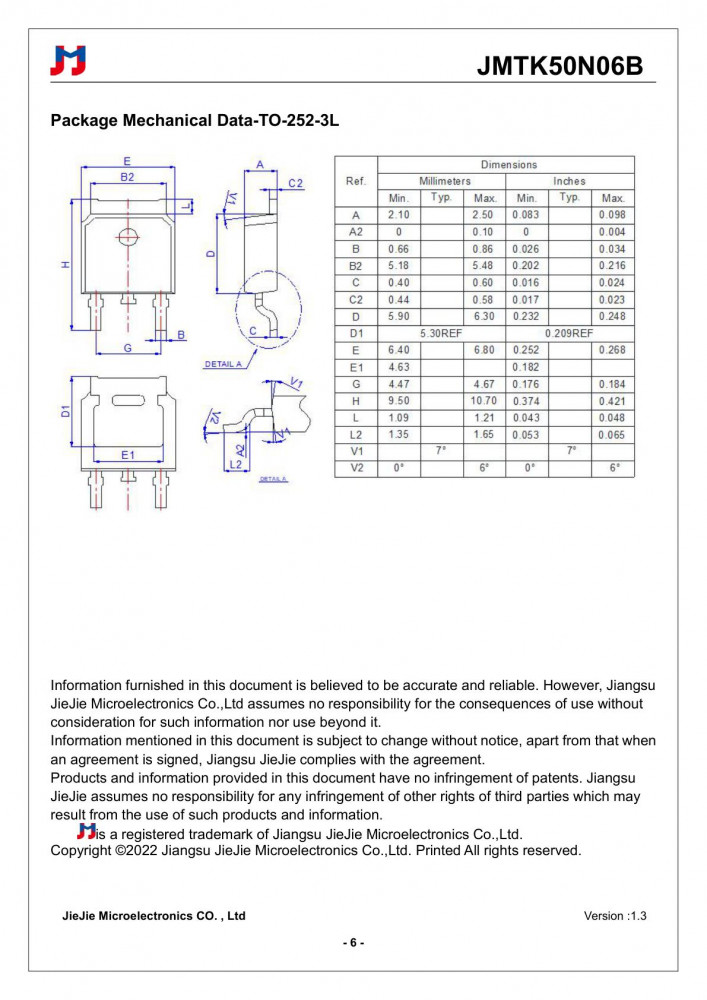 JMTK50N06B datasheet page 6