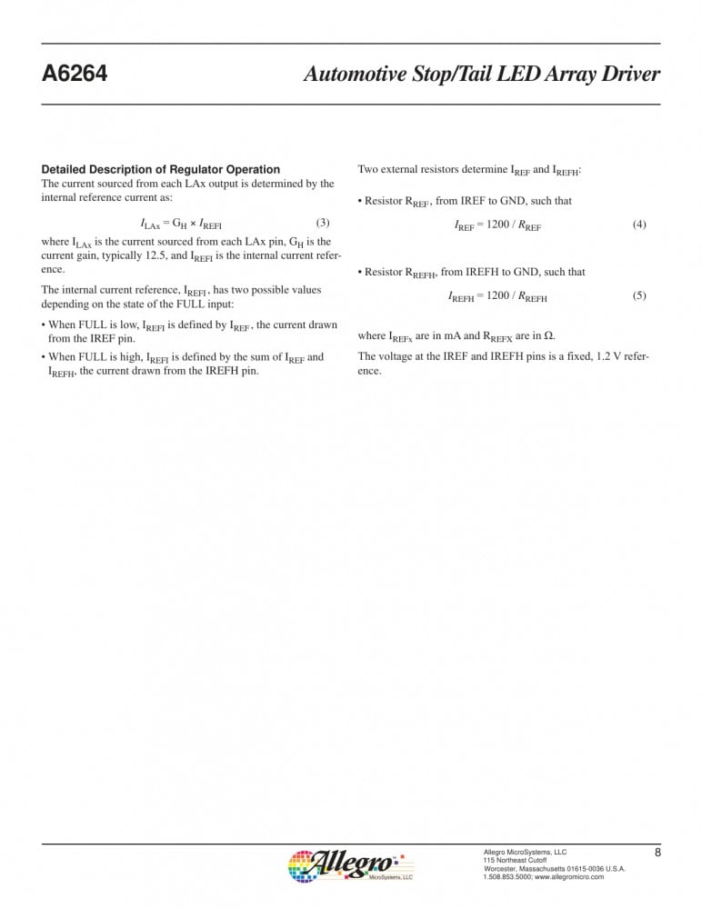 A6264 datasheet page 8
