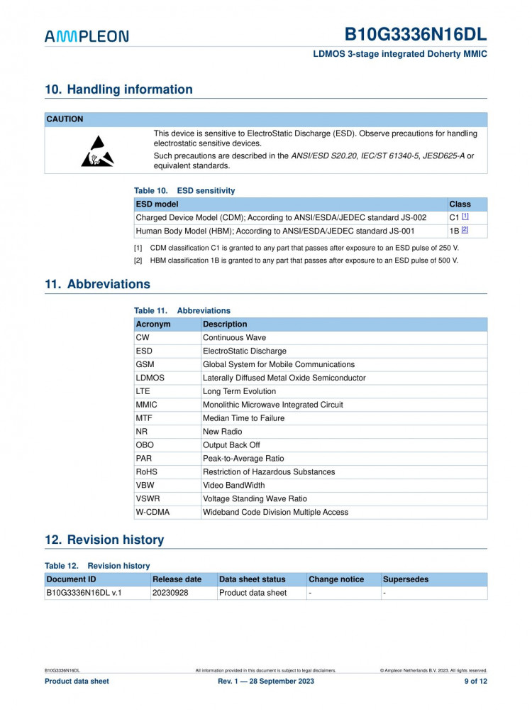 B10G3336N16DL technical document preview, page 9