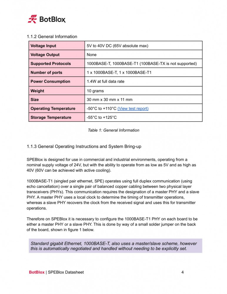 SPEBlox datasheet page 4