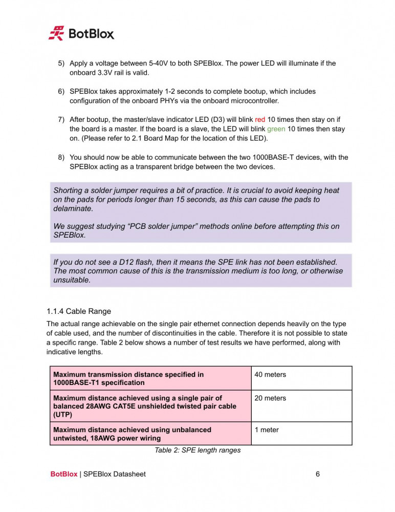 SPEBlox datasheet page 6