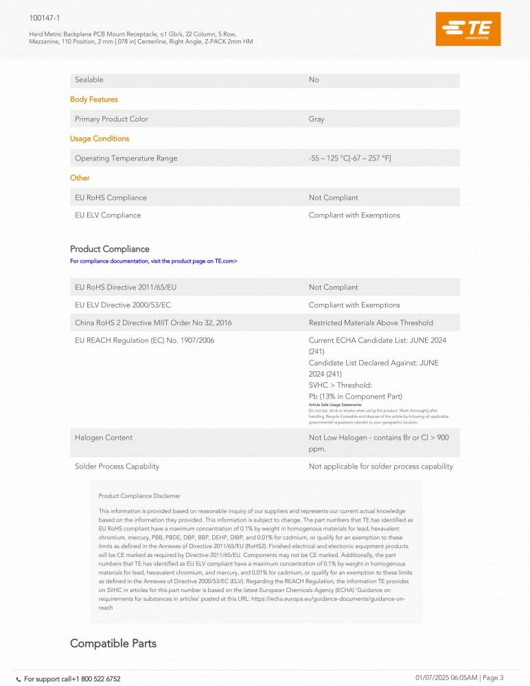 100147-1 technical document page 3