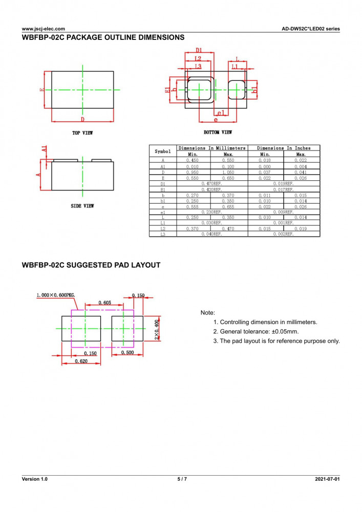 AD-DW52C3V9LED02 datasheet page 5