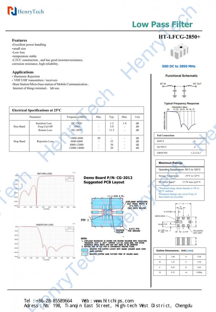 HT-LFCG-2850+ technical document
