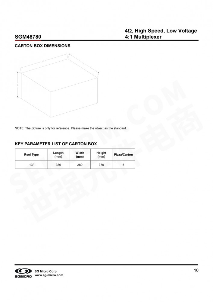 SGM48780 datasheet page 10