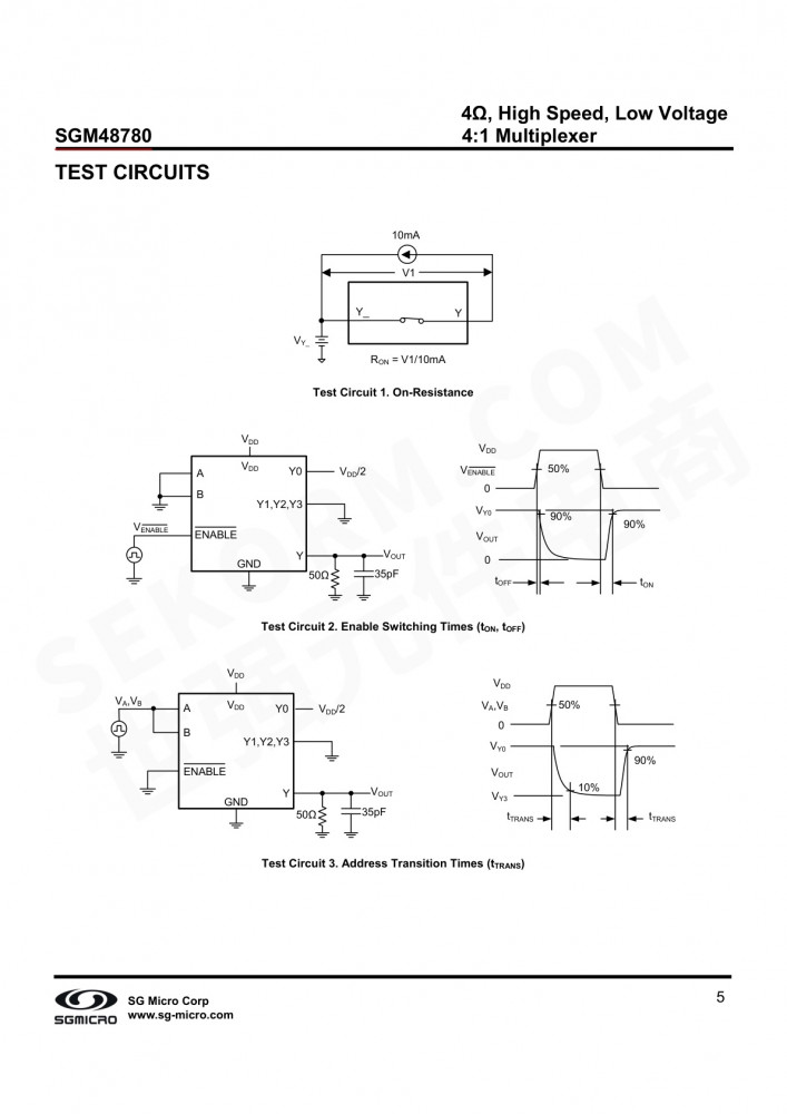 SGM48780 datasheet page 5