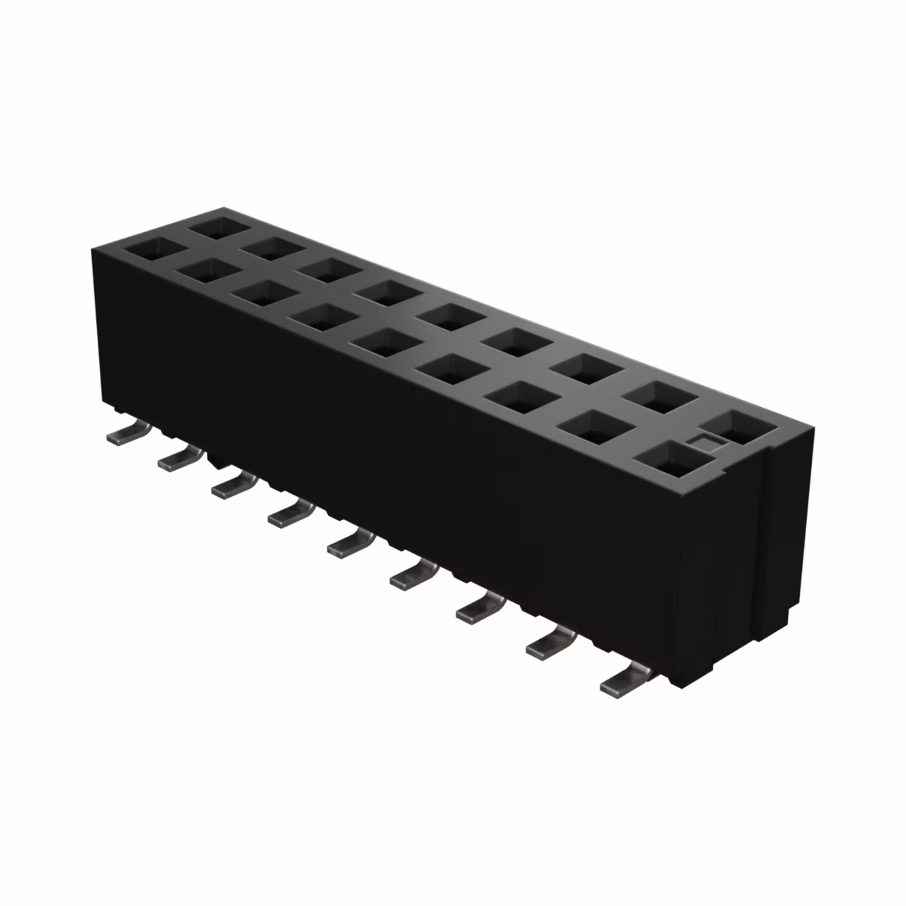 Milli-Grid Receptacle, Surface Mount, Vertical, Top Entry, with Plastic Pegs, without Cap, Tape and Reel, 2.50µm Tin (Sn) Plating, 18 Circuits, Lead-Free for sale