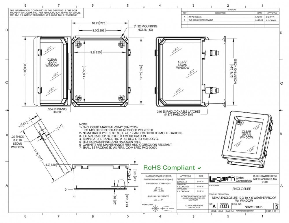 L-com NBW121005 technical document preview