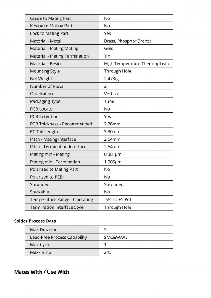 MOLEX 15800129 document image, page 3