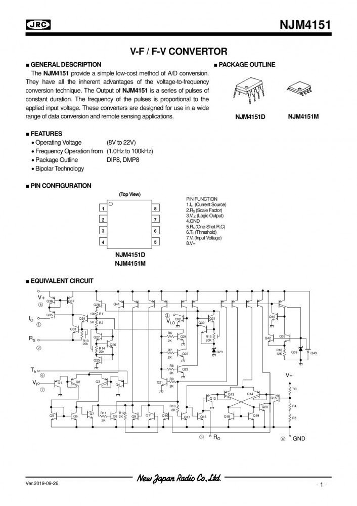 NJM4151 datasheet page 2