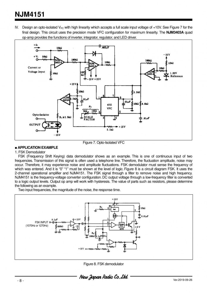 NJM4151 datasheet page 9