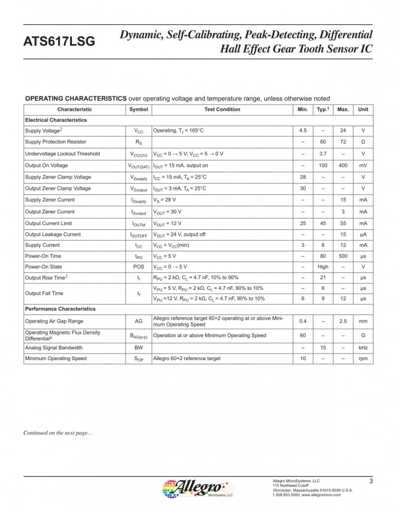 ATS617 datasheet page 3