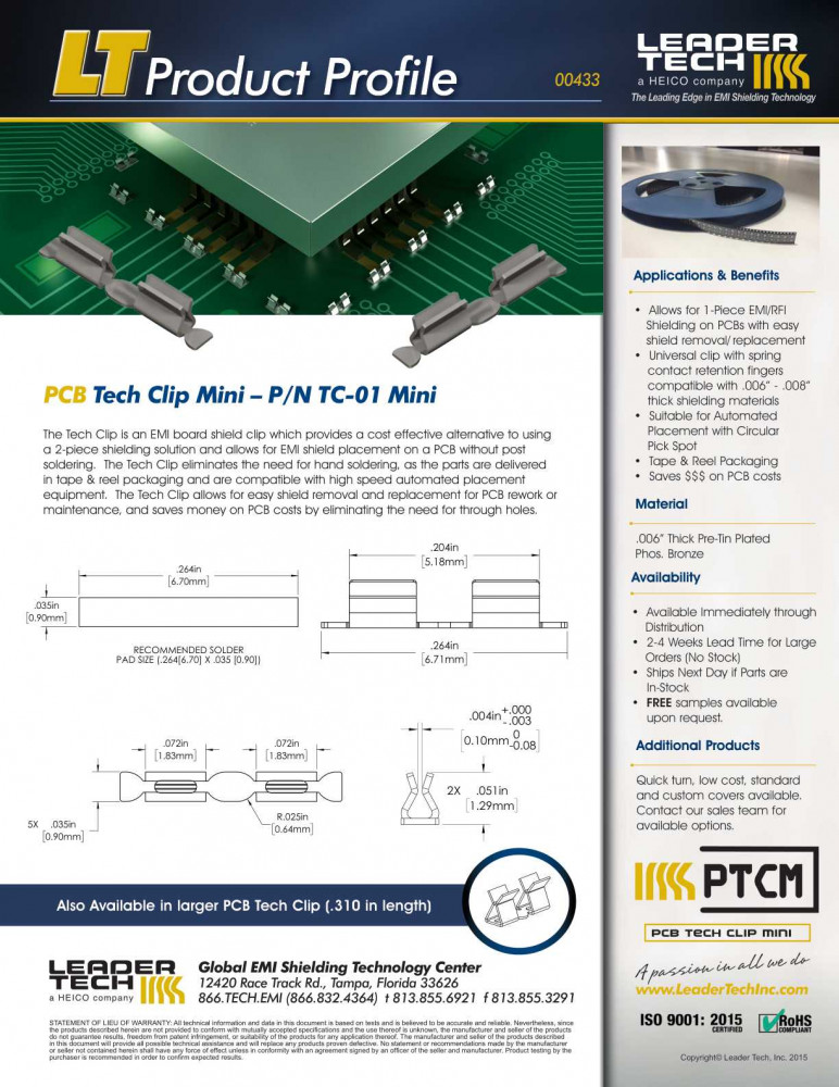 TC-01-MINI product document preview