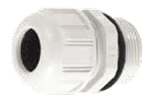 Heavy-Duty Plastic Gable Gland with Gasket, M16x1.5 Thread, Light Grey RAL 7035 for sale