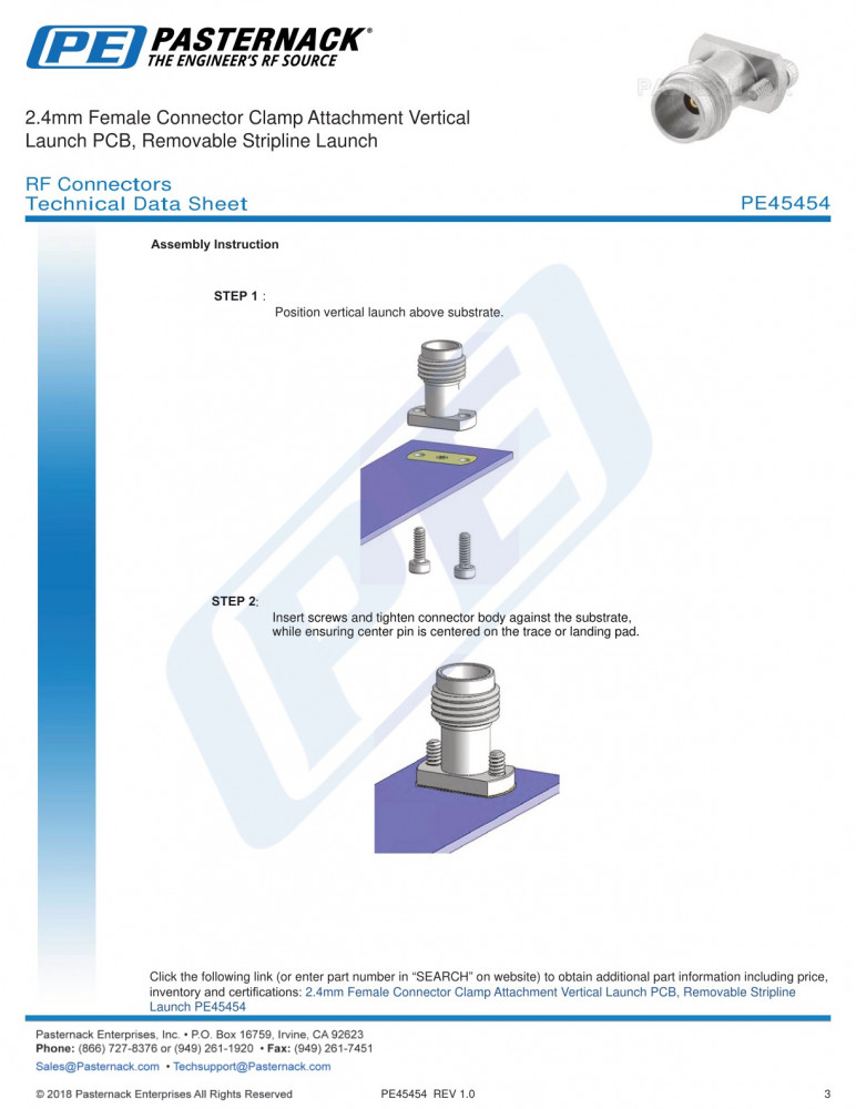 PE45454 datasheet page 3