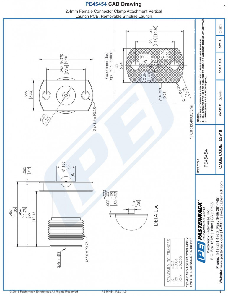 PE45454 datasheet page 6