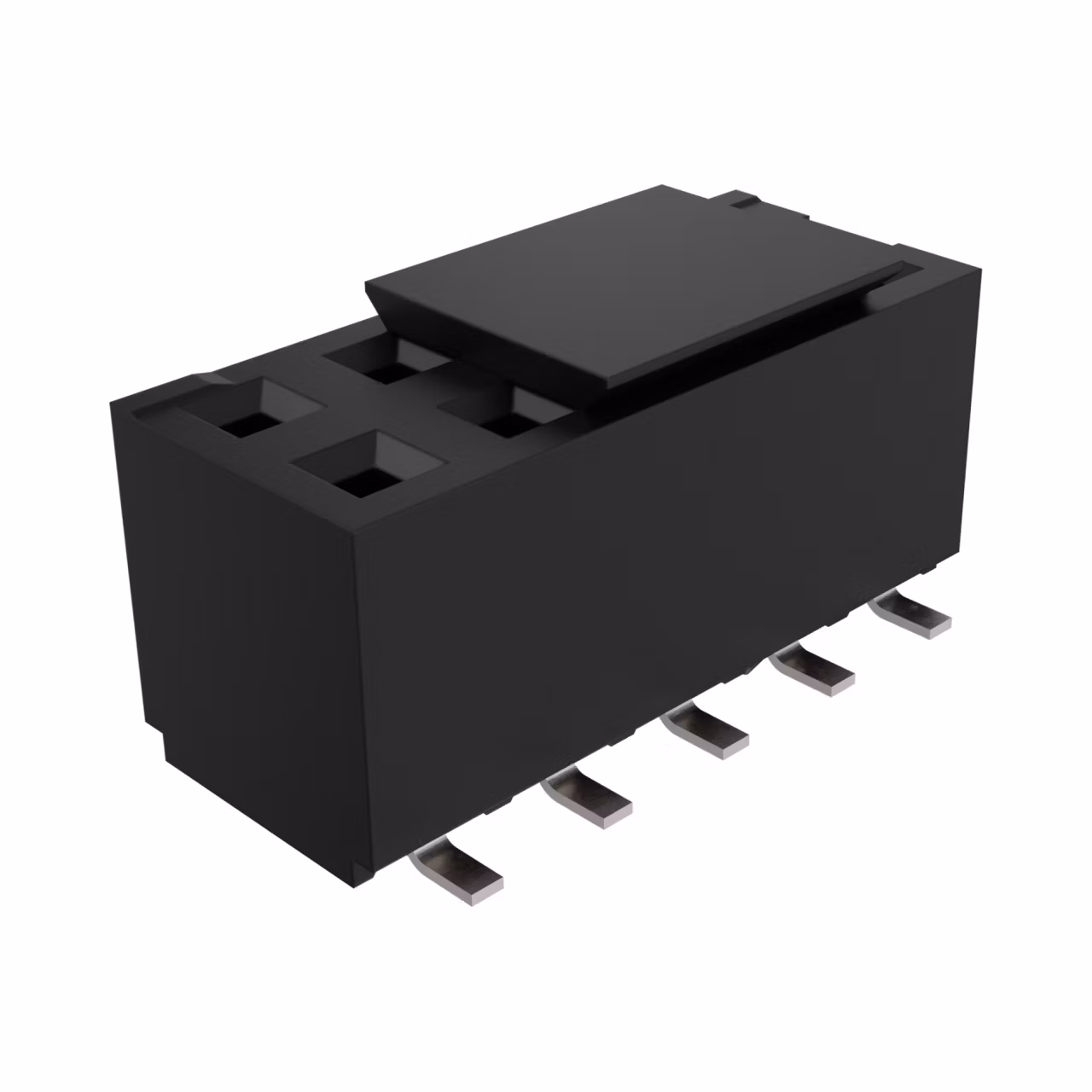 Milli-Grid Vertical Receptacle, 2.00mm Pitch, Dual Row, Through Hole, 3.00mm Tail Length, 0.05µm Gold (Au) Plating, 10 Circuits, Lead-Free, Tube