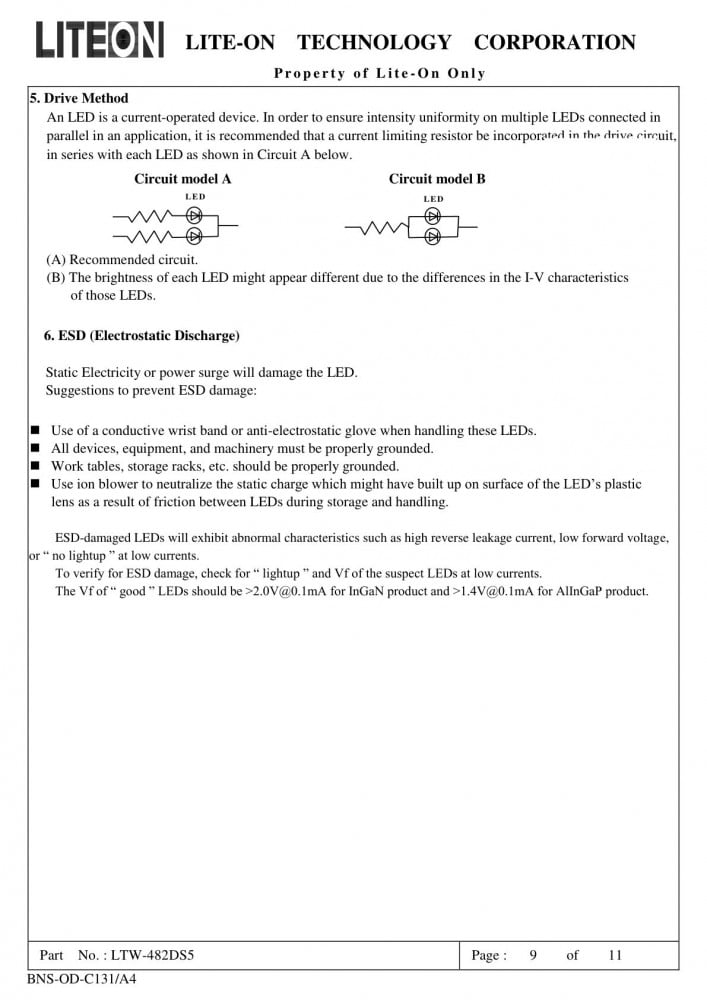 LTW-482DS5 datasheet page 10