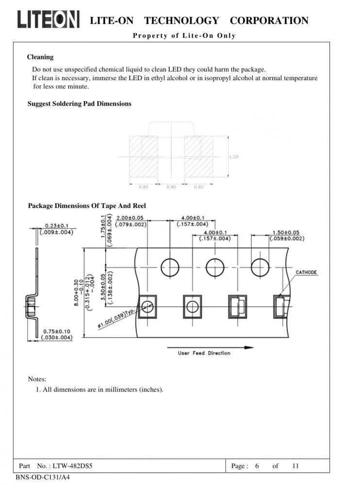 LTW-482DS5 datasheet page 7