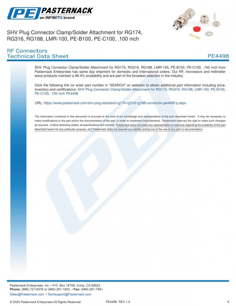PE4498 datasheet page 4
