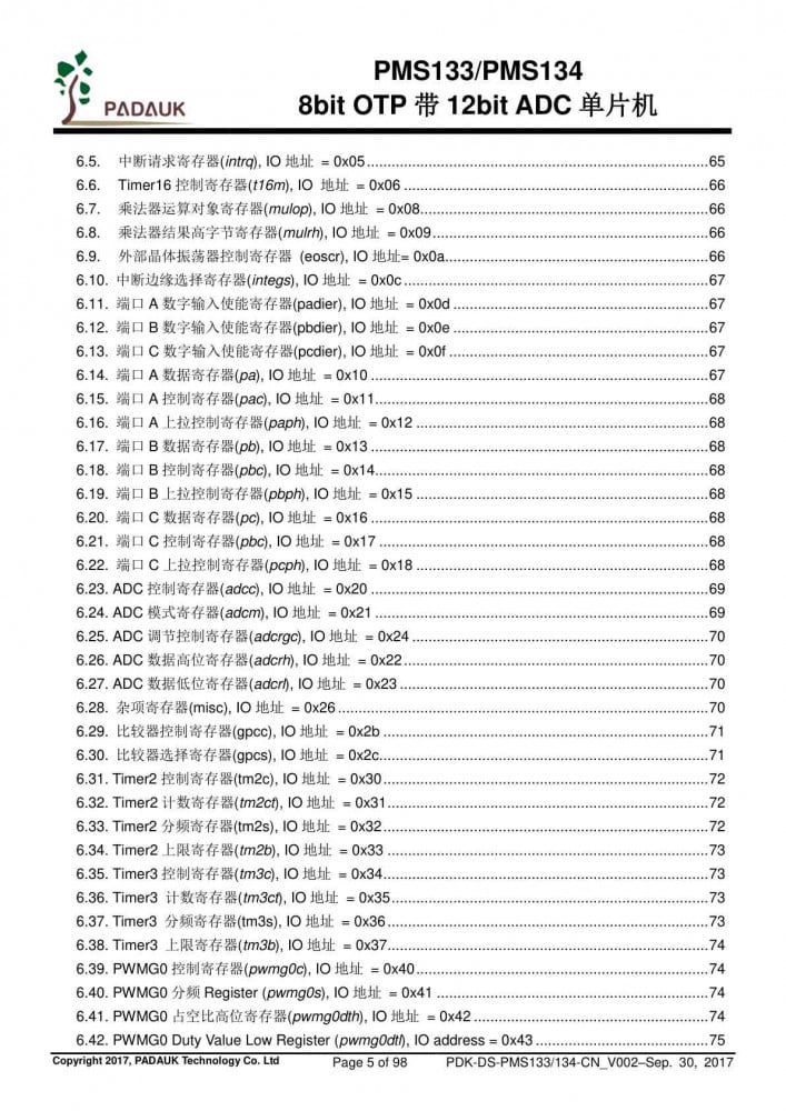 PMS133 PMS134 datasheet page 5