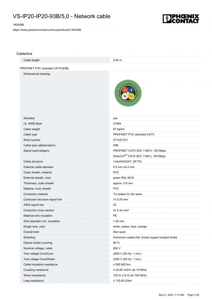 Phoenix Contact 1404366 technical document page 3