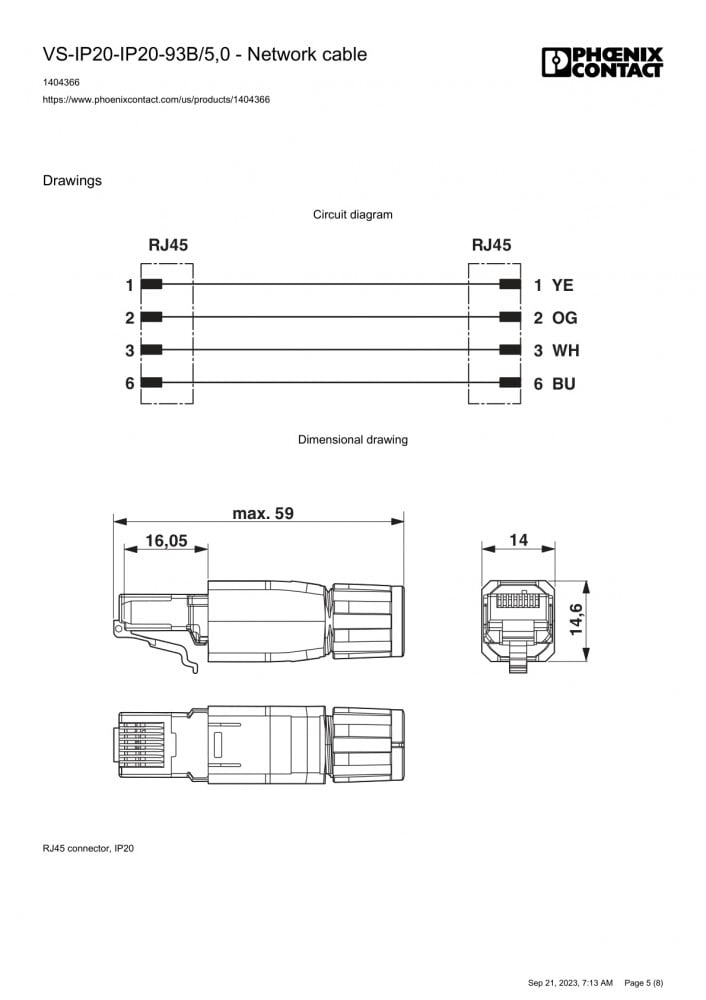 Phoenix Contact 1404366 technical document page 5